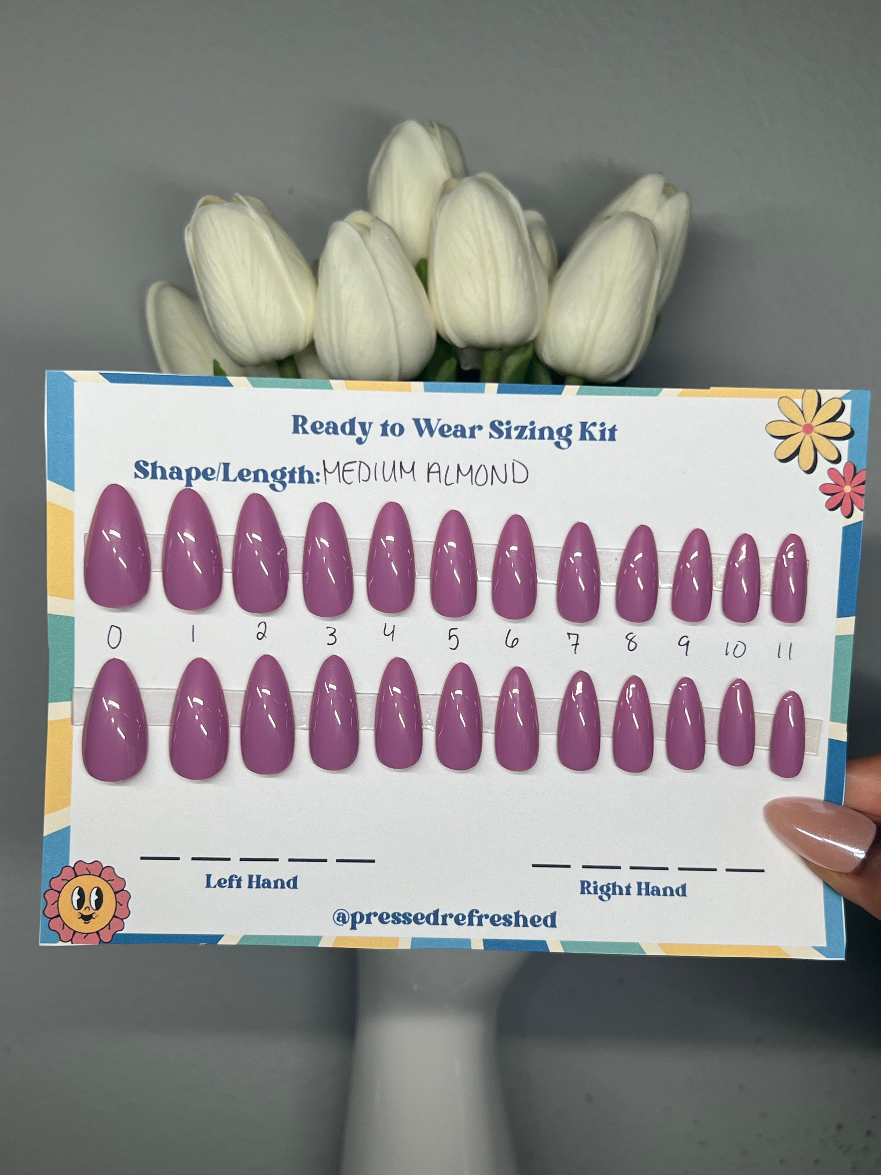 Ready to Wear Sizing Kit – Pressed & Refreshed | Luxury Press On Nails
